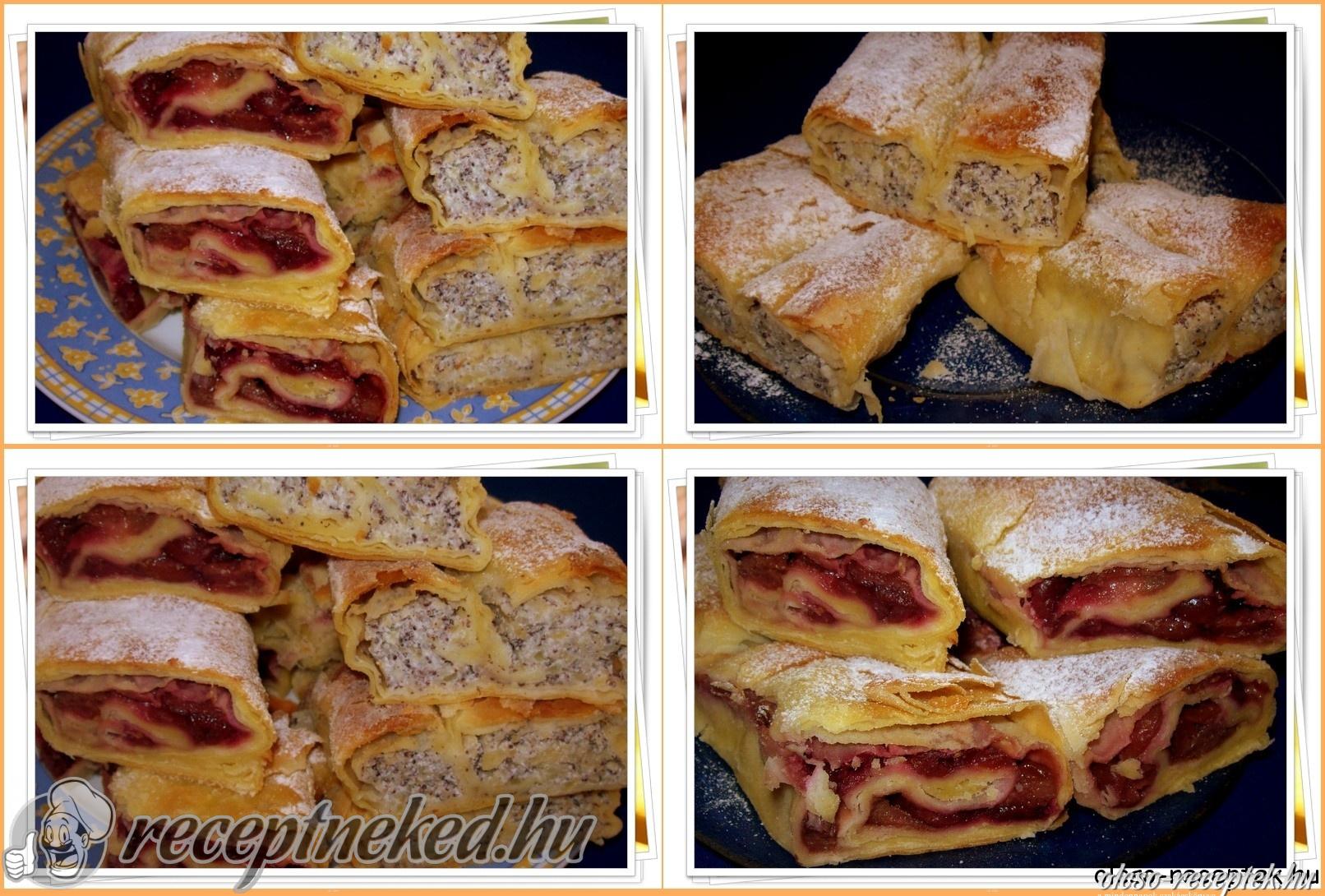 Cseresznyés és tökös-mákos rétes recept Vass Lászlóné konyhájából ...