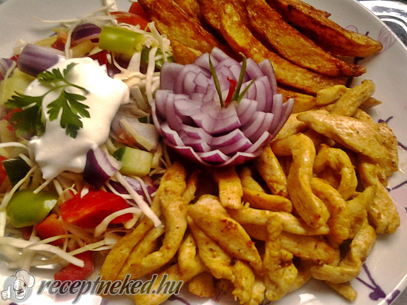 Gyros tál csirkemellből recept Kautz Jozsef konyhájából - Receptneked.hu