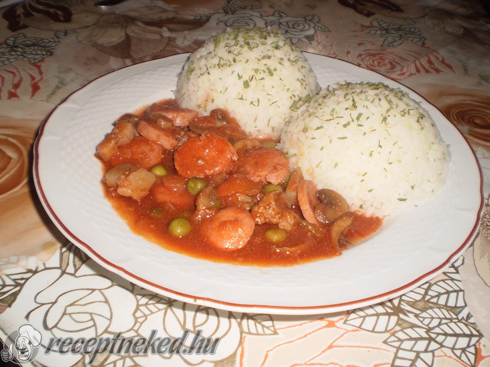 Virsli Budapest módra rizzsel recept Takó Dávid konyhájából ...