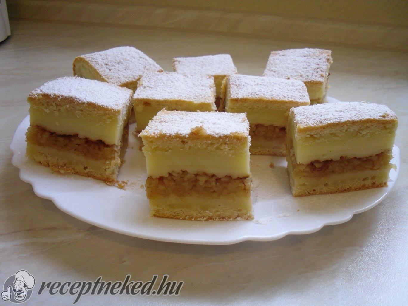 Vaníliakrémes almás pite recept Bagyinszkine Molnar Eva konyhájából ...