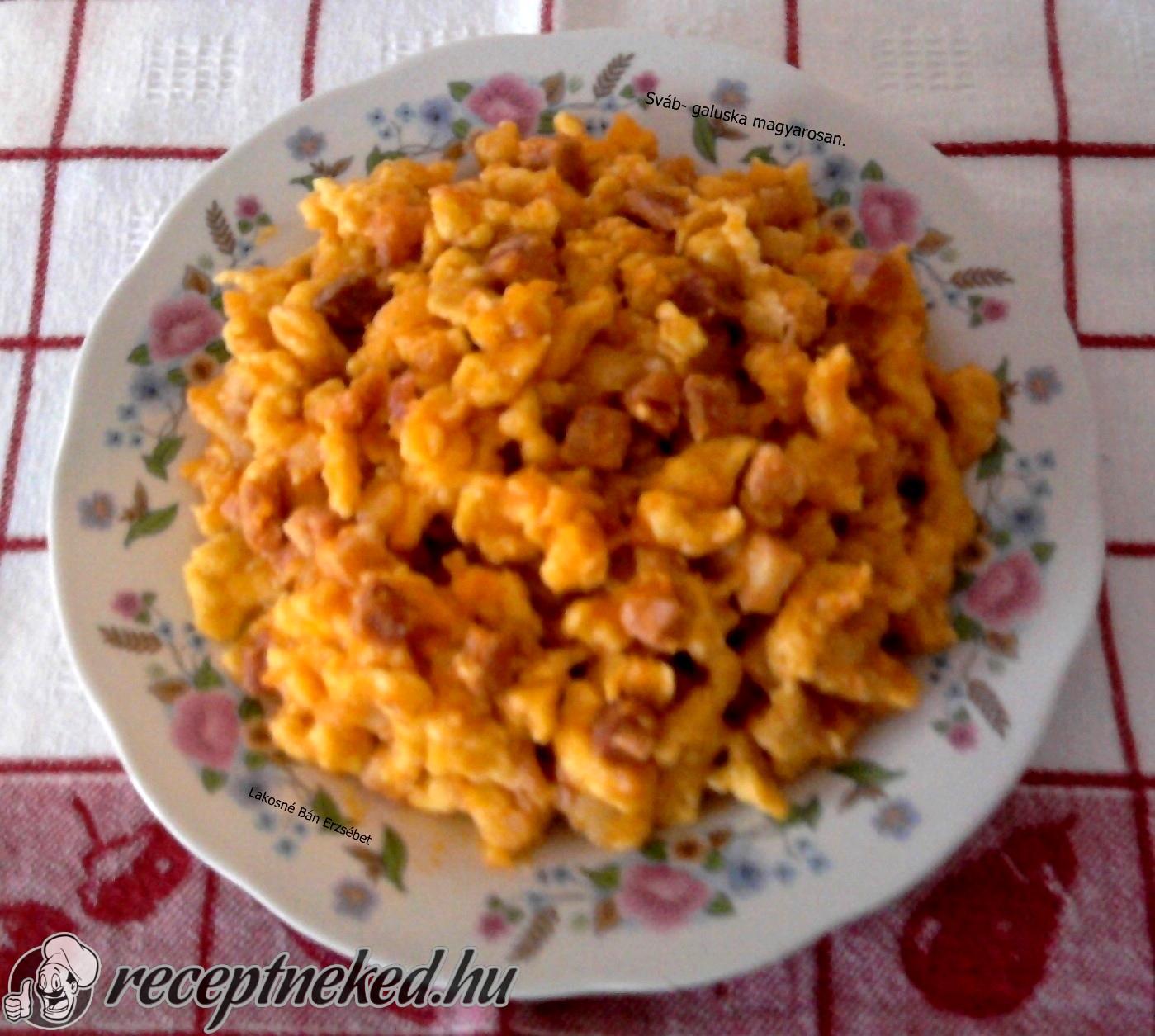 Sváb-galuska magyarosan recept Lakos Istvanne konyhájából - Receptneked.hu