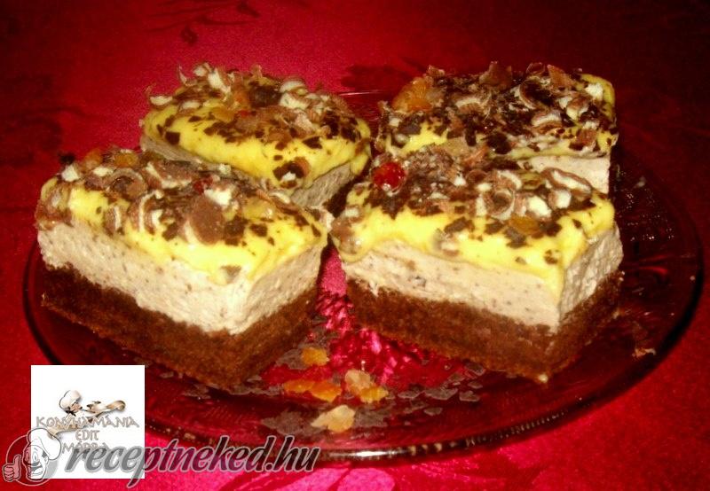 Csokis-gesztenyés vaníliás szelet recept Vass Laszlone konyhájából ...