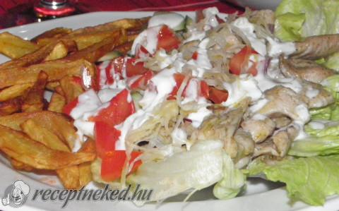 Csirke gyros tál recept LigetiK konyhájából - Receptneked.hu