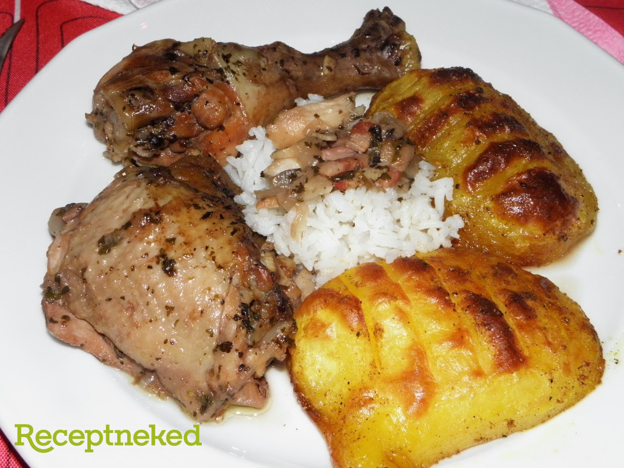 Fokhagymás párolt csirkecomb zöldfűszerekkel recept LigetiK konyhájából ...