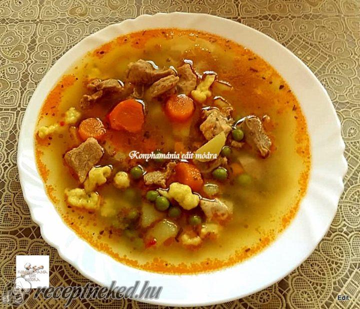 Tárkonyos raguleves vajgaluskával recept Bozsó Ilona konyhájából ...